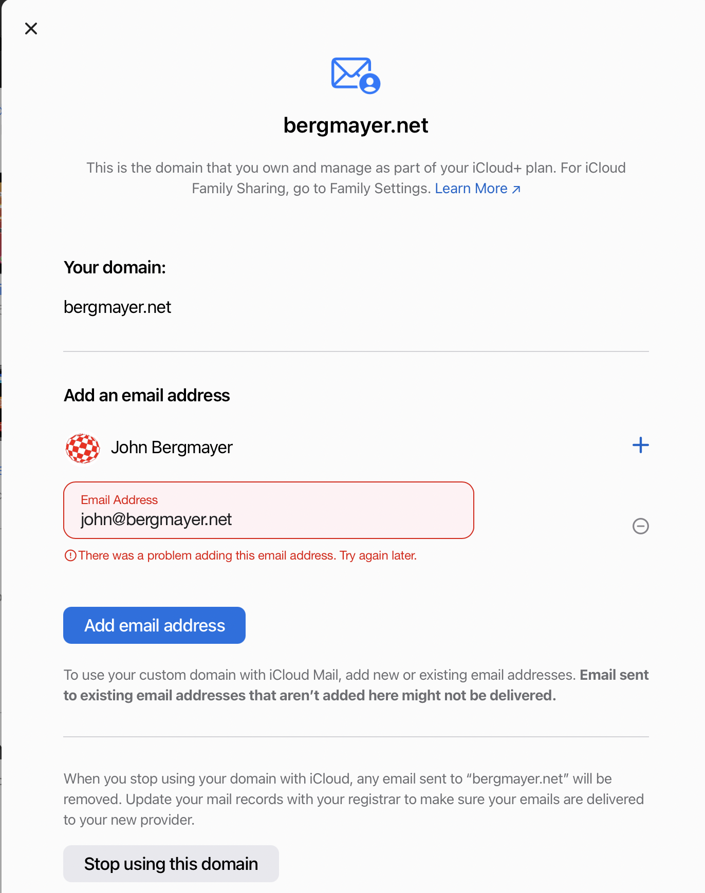 Cannot Add Or Verify My Normal Ema Apple Developer Forums