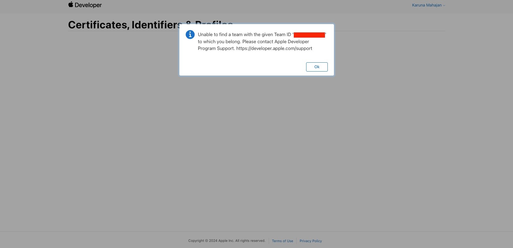 Cannot access Certificates, IDs, &… | Apple Developer Forums