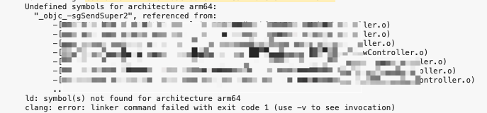 Xcode14.1 Undefined symbol: _objc_… | Apple Developer Forums
