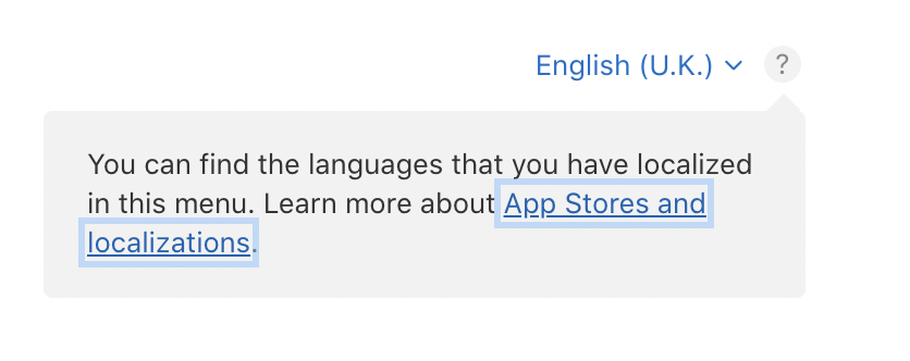 App Store Connect localizations - … | Apple Developer Forums