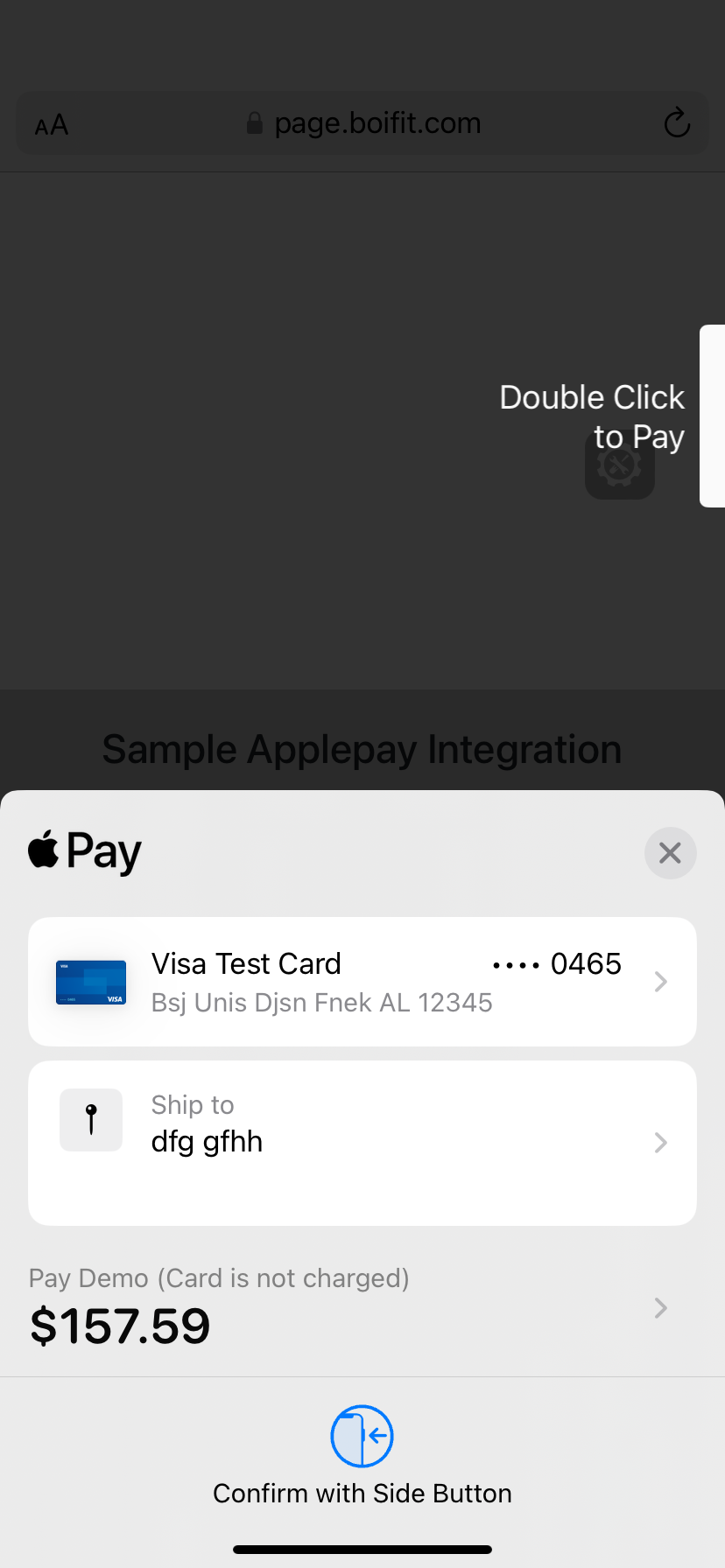 apple pay sheet shippingContact di… | Apple Developer Forums