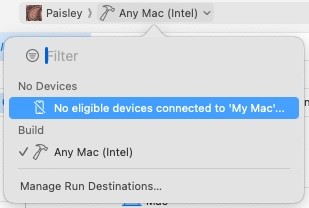 Xcode 16 show "No eligible devices… | Apple Developer Forums