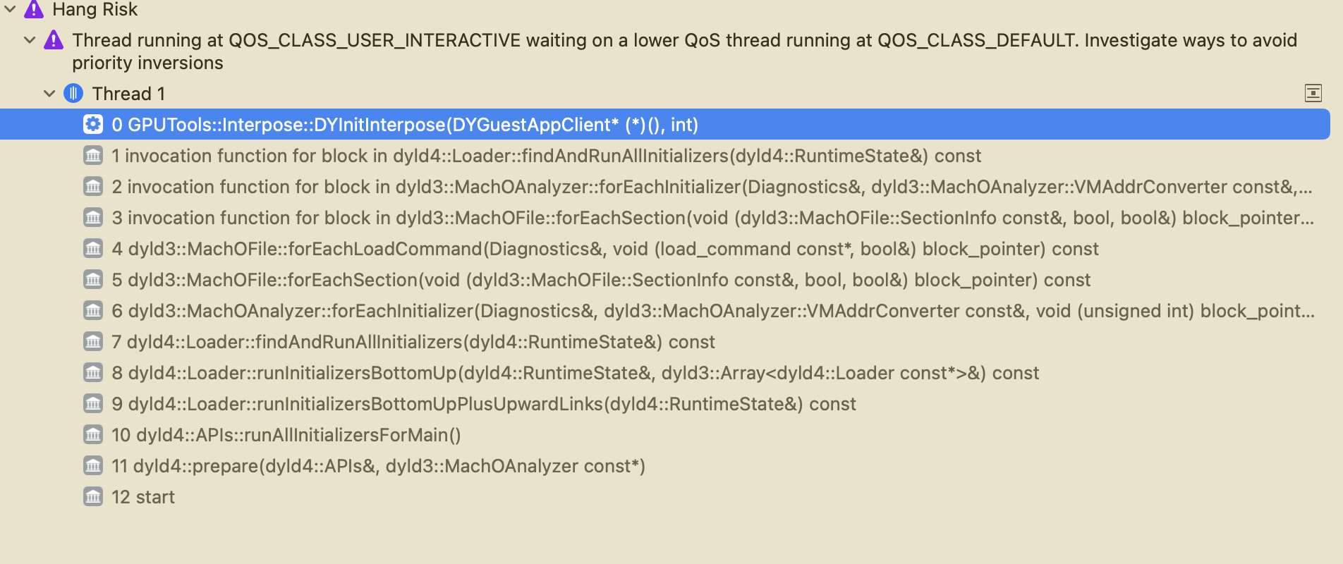 Hang Risk | Apple Developer Forums