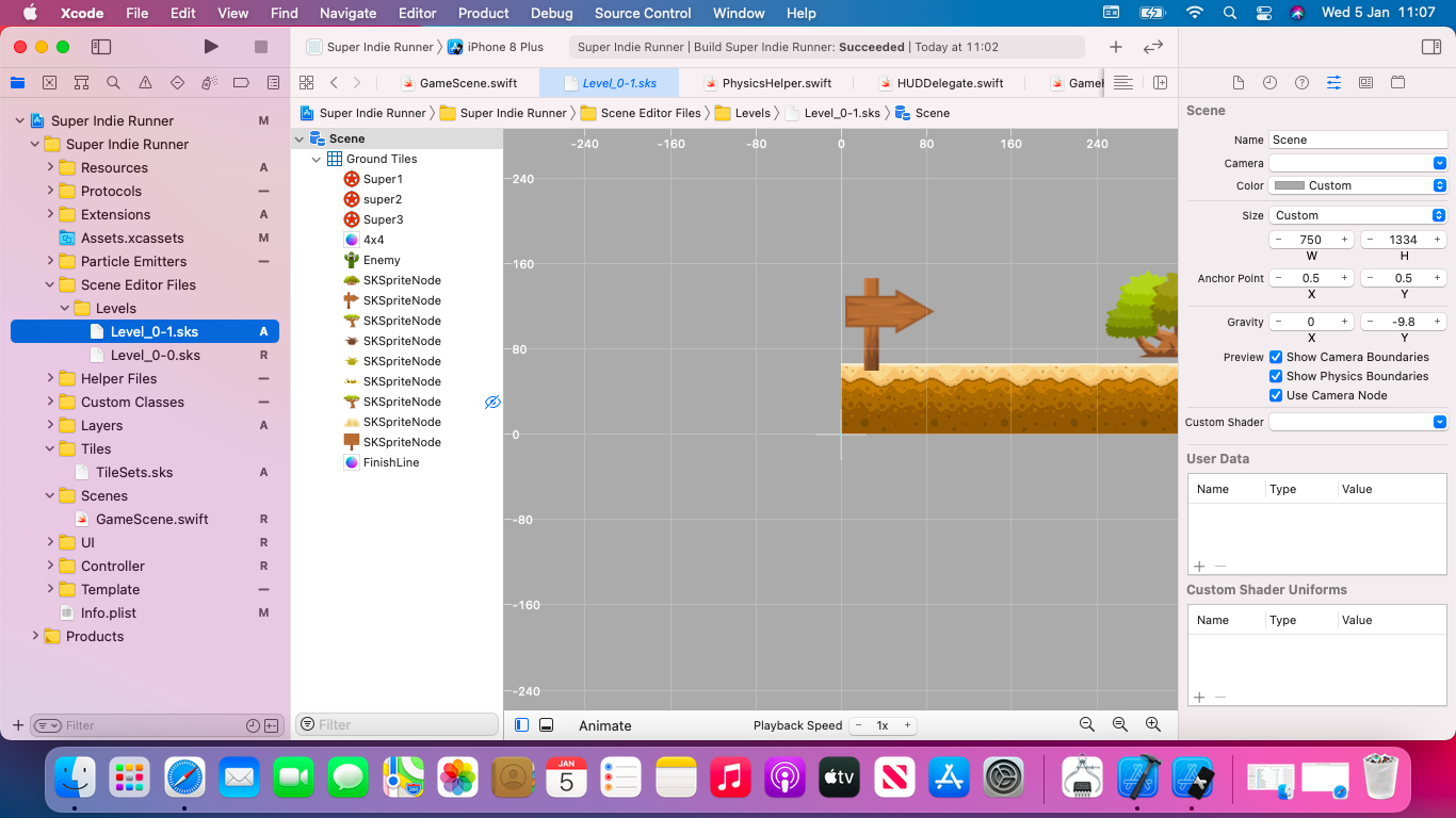 Xcode 12.5.1 SpriteKit SkScene til… | Apple Developer Forums