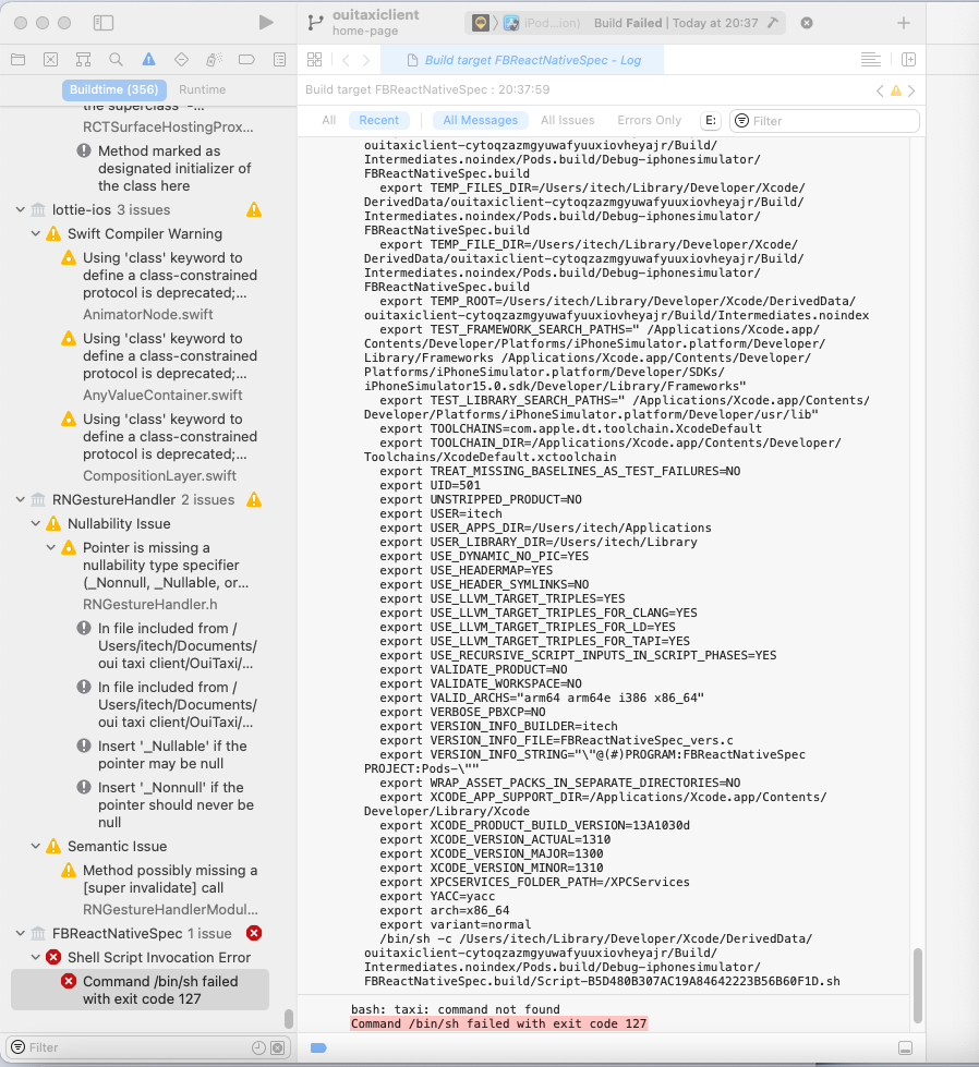 Error Xcode Showing Recent Message Apple Developer Forums