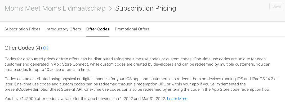 Apple Promotional codes | Apple Developer Forums