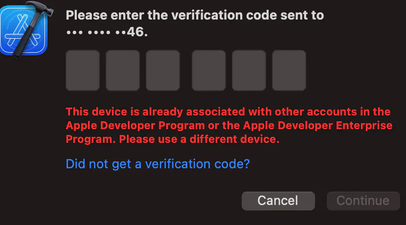 Mac cannot log in to a new develop… | Apple Developer Forums