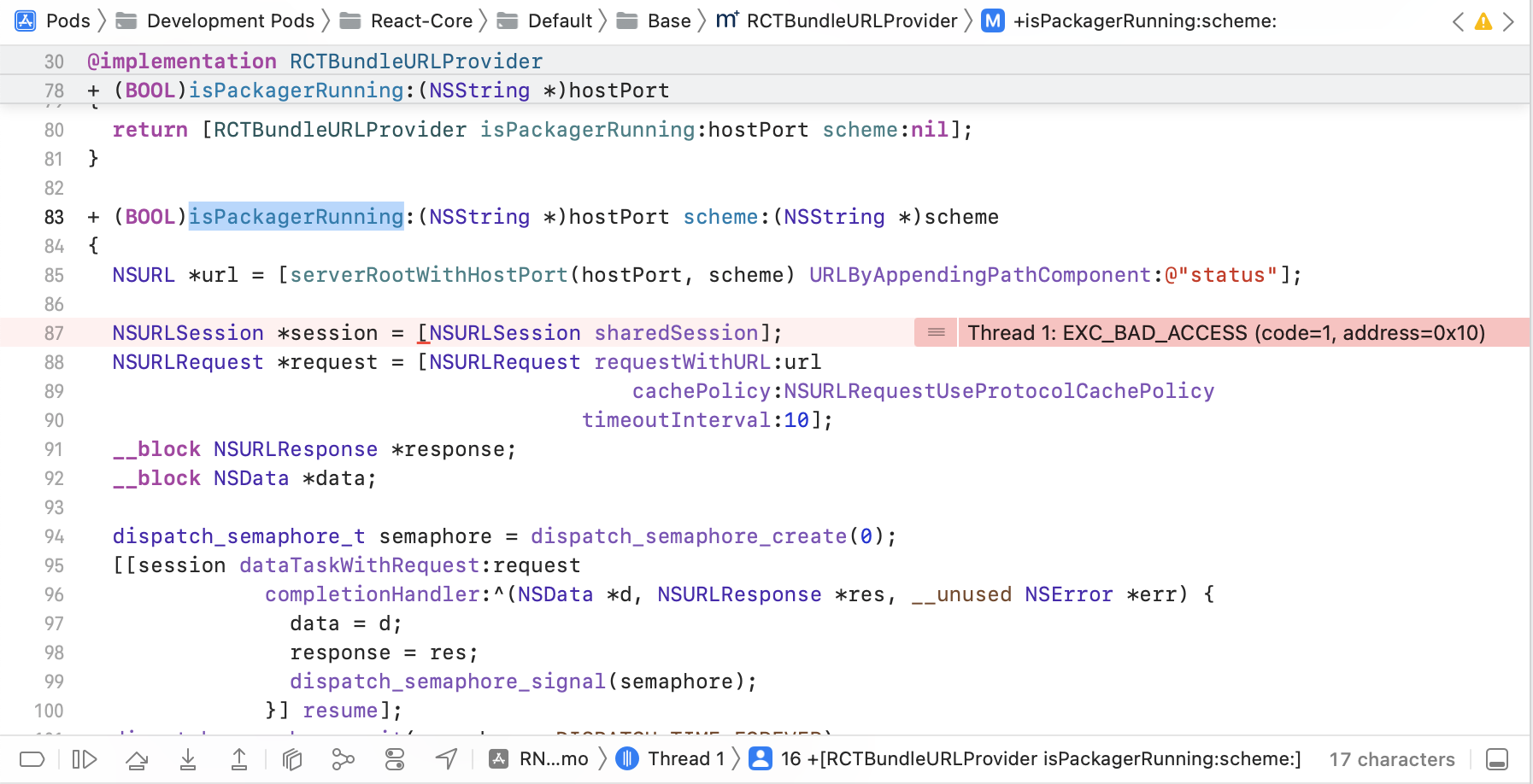 XCode 13 issue - Thread 1: EXC_BAD… | Apple Developer Forums