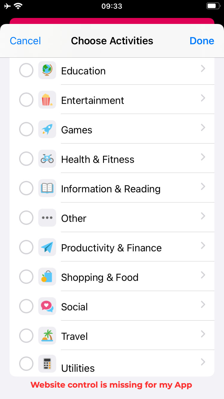 familyActivityPicker WebDomain se… | Apple Developer Forums