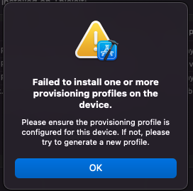 A valid provisioning profile for t… | Apple Developer Forums