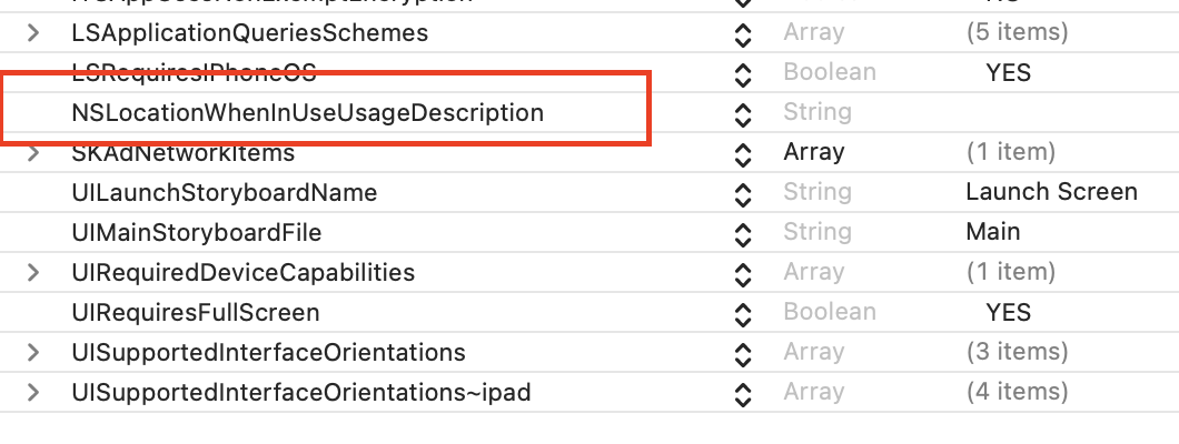 The “” value for the NSLocationWhe… | Apple Developer Forums