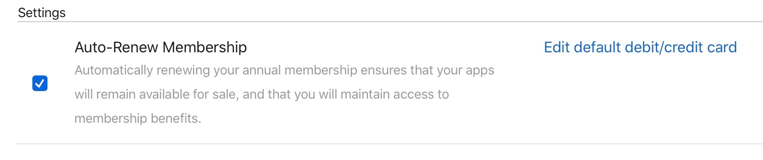 Changing Payment info on Developer… | Apple Developer Forums