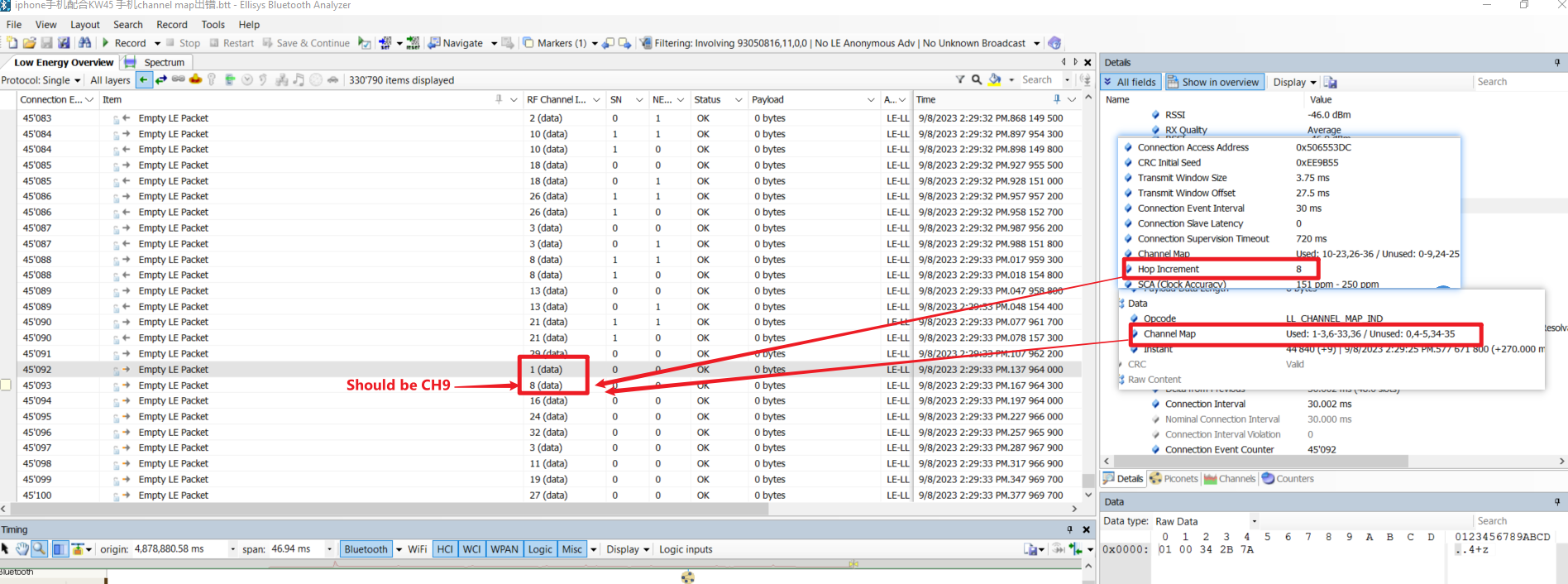 The wrong BLE channel calculation … | Apple Developer Forums