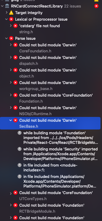 Error since updating Xcode to 13.3… | Apple Developer Forums