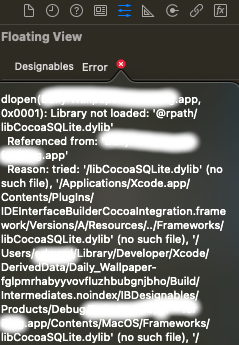 IB_DESIGNABLE and dylib problem | Apple Developer Forums