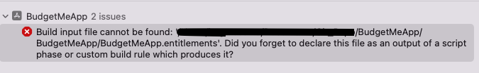 Build Input File Cannot Be Found Apple Developer Forums