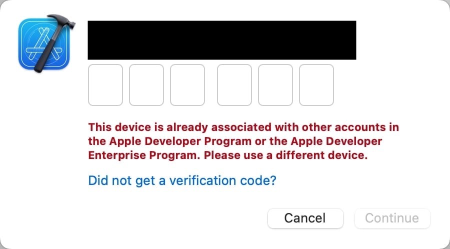 When I try to login apple account … | Apple Developer Forums