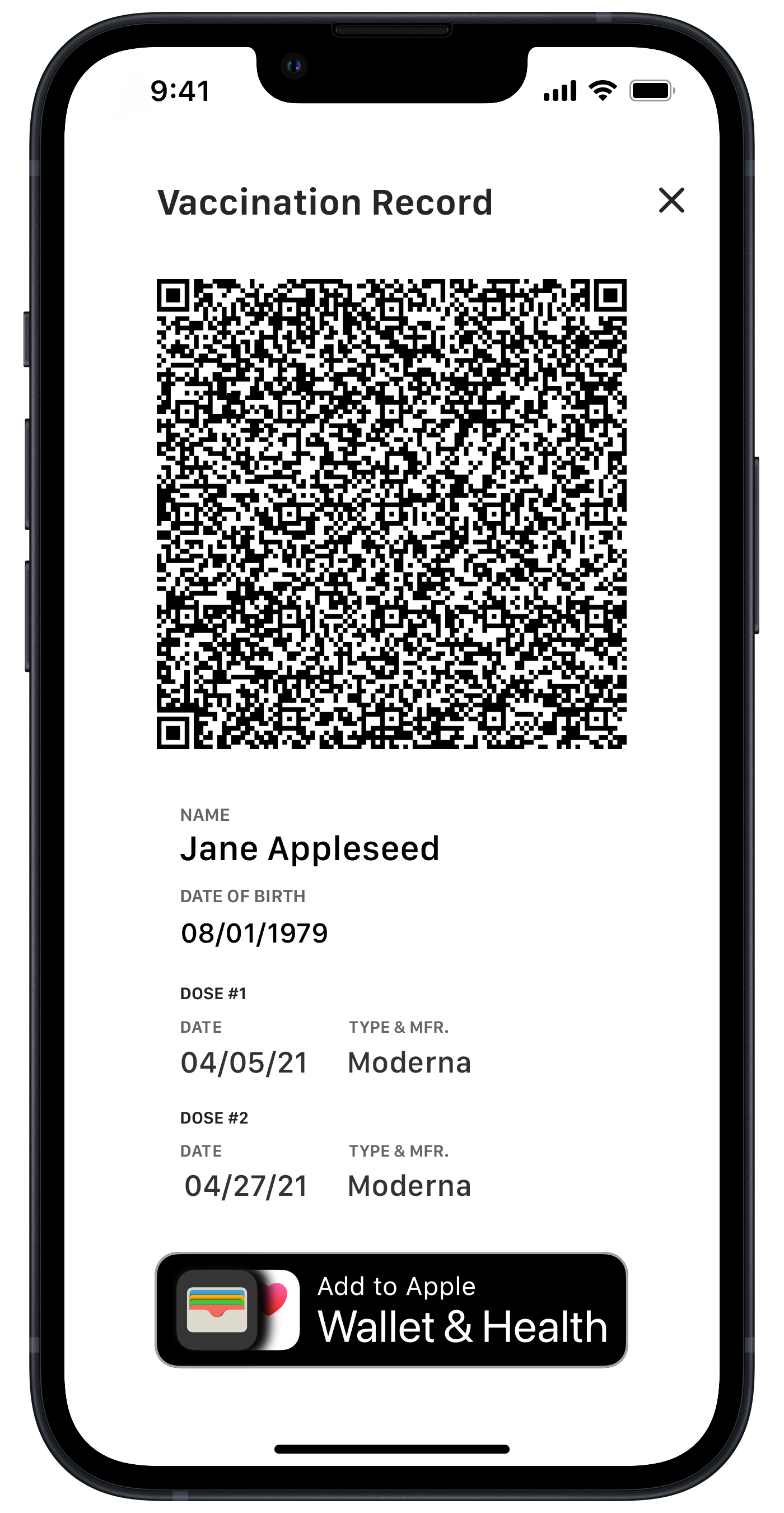 Add To Apple Wallet And Health Guidelines Health And Fitness Apple 