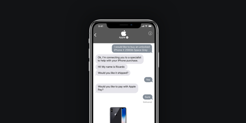 apple business chat apple pay